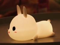 China Dimmable USB Silicone Animal Night Lights Lamp With 1200mAh Battery for sale