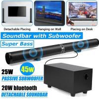 China 3x1/8x1 Soundbar BS-10 with 120W Output Power and Wooden ABS Black Finish for sale