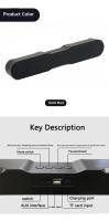 China Immersive 120W Wireless Bluetooth Soundbar High Sensitivity and 4Ω Impedance for sale