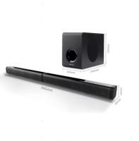China Wireless Bluetooth V5.0 Plastic Soundbar with 100W PMPO and TWO-WAY Audio Crossover for sale