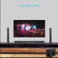 China Wireless Bluetooth V5.0 Plastic Soundbar with 100W PMPO and TWO-WAY Audio Crossover for sale