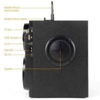 China Plastic Cabinet Material Trolley Speaker with 2 Channels 2.0 50Hz-18kHz Frequency Range for sale