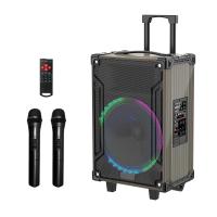 China Portable 10 Inch Plastic Trolley Speaker with Battery and AUX/Audio Line Connectivity for sale