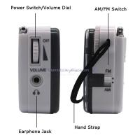 China AUX Input FM Radio With AM/FM Black/Grey Colour USB Port And TF Card for sale
