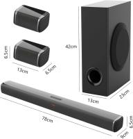 China 4 Wireless Soundbar Bluetooth Speaker Enclosures with Bluetooth V5.0 Edition Immersive Audio for sale