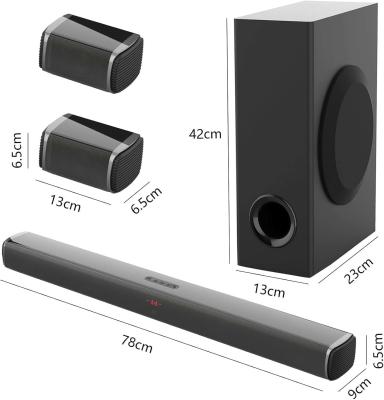 China 4 Loudspeaker Enclosure Bluetooth Soundbar with AUX and Immersive Surround Audio Functions for sale