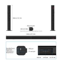 China 2-Inch Woofer 4 x 2.0 Channel Wireless Bluetooth Soundbar Speaker with ABS Metal Cover for sale
