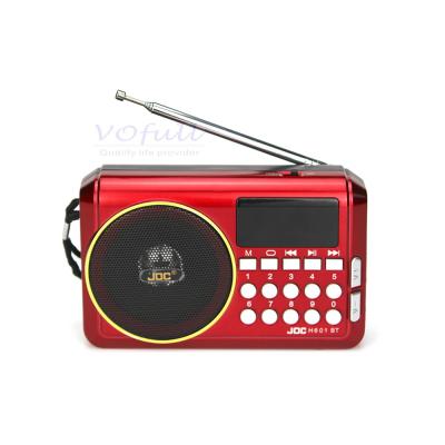 China FM/MW/SW 3 Band Coffee/Wooden Rechargeable Portable Radio with Built In Speaker and USB/TF Slot for sale