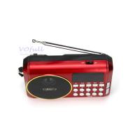 China FM/MW/SW 3 Band Coffee/Wooden Rechargeable Portable Radio with Built In Speaker and USB/TF Slot for sale