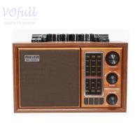 China Coffee/Wooden USB FM/MW/SW 3Band Portable Radio With Built In Speaker And Rechargeable Battery Pack for sale