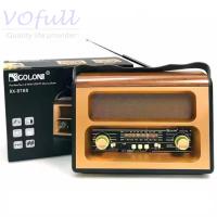 China Classic Wooden 3 Band AM FM SW Radio Player With Built In Speaker And USB TF Slot for sale