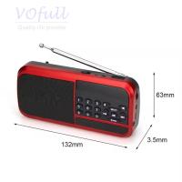 China Portable AM/FM Rechargeable Radio with Speaker Coffee/Wooden Design for sale