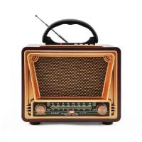 China Coffee/Wooden Color Portable Radio Player With AM And FM Radio Capabilities Bluetooth Connectivity for sale