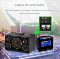 China Usb Connectivity Wireless Portable Bluetooth Speakers in Plastic Cabinet Material for Video Playback for sale