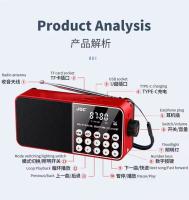 China Wooden Portable Radio Player FM/MW/SW 3 Band USB/TF Slot for Coffee Lovers and Music Enthusiasts for sale