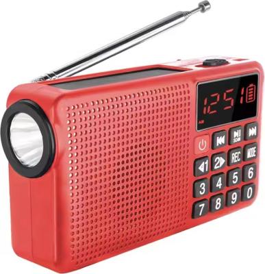 China 2000mhA Battery Emergency Radio Solar and Hand Crank Power Source for Emergency Communication for sale