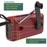 China AM/FM Radio Waterproof Emergency Radio with LED Flashlight and NOAA Weather Alerts for sale