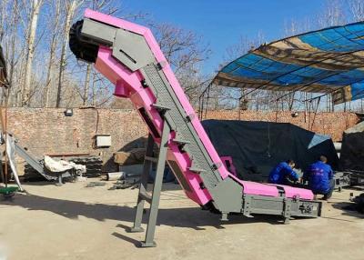 China PVC Belt Baffle Climbing Incline Conveyor Belt Food Grade With Hopper for sale