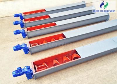 China Carbon Steel Feed Screw Conveyor 0~45° Tilting Angle Easy Operation for sale