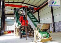 China Large Inclined Angle Industrial Belt Conveyor 120---160mm Flange Height for sale