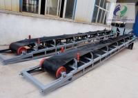 China High Strength Flat Belt Conveyor Machine For Sand Gravel Bulk Materials for sale