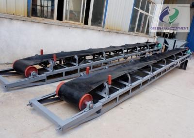 China High Strength Flat Belt Conveyor Machine For Sand Gravel Bulk Materials for sale
