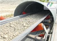 China High Strength Flat Belt Conveyor Machine For Sand Gravel Bulk Materials for sale