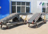 China Customized Light Industry Slope Rubber Belt Conveyor With Hopper for sale