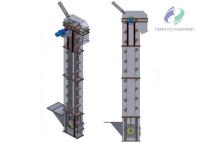 China Cement Plant Bulk Materials Belt Type Bucket Elevator Carbon Steel Material for sale