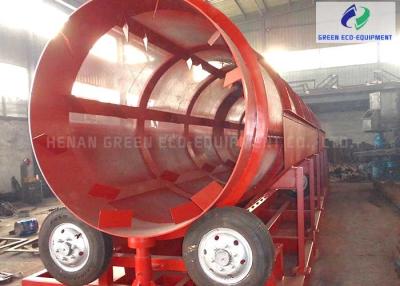 China Shaftless Rotary Trommel Screen Machine For Woodchips / Compost / Urban Waste for sale