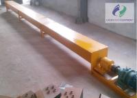 China 0~45° Tilting Angle Horizontal Screw Conveyor , Wood Chip Screw Conveyor for sale
