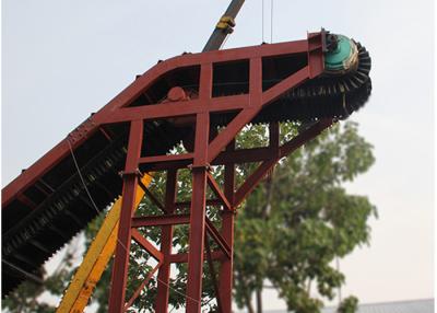 China Corrugated Sidewall Grain Storage Industrial Belt Conveyor for sale