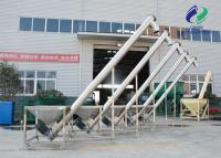 China Powder Granule Stainless Steel Screw Auger Conveyor With Hopper for sale