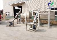 China Powder Granule Stainless Steel Screw Auger Conveyor With Hopper for sale