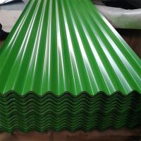 China Color Coated Corrugated Metal Roofing Sheet PE 30-275g/m2 RAL 9012 Green 0.105-0.8mm for sale