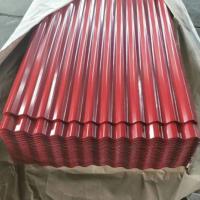 China SGCC Color Coated Roofing Sheet 7-30um Red Metal Roof Panels for Building for sale