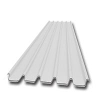 China 1250mm Precoated Galvanised Iron Profile Sheets HRB65 White Gi Precoated Sheet for sale