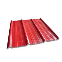 China Prepainted Roofing Sheet 7-30um Color Coated Steel ISO 18001 High Bearing Capacity for sale