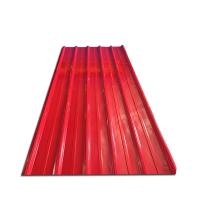 China DX51D Prepainted Corrugated Roofing Sheet SGCC Red Color 0.125-2.5mm Thickness for sale