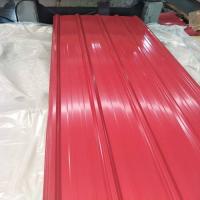China Color Coated Corrugated Roofing Sheet 0.105-0.8mm Thickness 600-1100mm Width for sale
