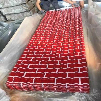 China Red DX51D Color Coated Galvalume Steel Sheet 0.125-2.5mm for Roofing Construction for sale