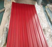 China SGCC Color Coated Roofing Sheet 7-30um Red Metal Roof Panels for Building for sale