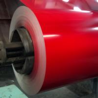 China ISO9001 Red Prepainted Galvanized Steel Coils Gi Sheet Zero Spangle PPGI 610mm for sale