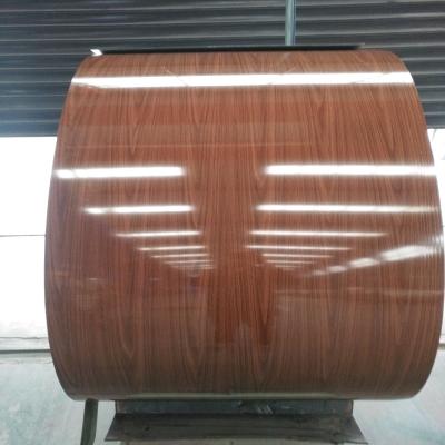 China PPGI Prepainted Steel Coil 910mm Width 0.11-2.5mm Thickness Color Coated Wooden Brick for sale