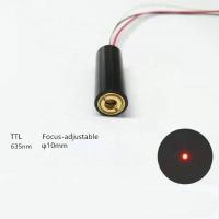 China 650nm 5VDC Line Laser Module with 5000 Hours Lifetime and Brass Gold-plated Housing for sale