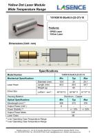 China Construction Works 574nm Yellow Laser 8mW 10mW DPSS Laser High Stability Spare Parts Type Laser Component for sale