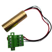 China Beam Divergence Max 50mrad 545nm 100mW 2V High Power Adjustable Focus Laser Module for sale
