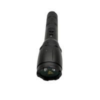China Waterproof Long Range Zoom Focus LED Laser Rechargeable Laser Black Flashlight Laser Torch for sale