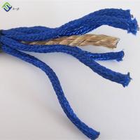 China 16mm 6-Strand Polyester Combination Rope with Steel Core for Playgrounds and Marine Use for sale