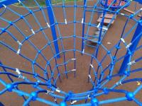 China 16mm Aluminum T-Shape Playground Rope Net Connector - 50g Lightweight Side Buckle for Climbing Structures for sale